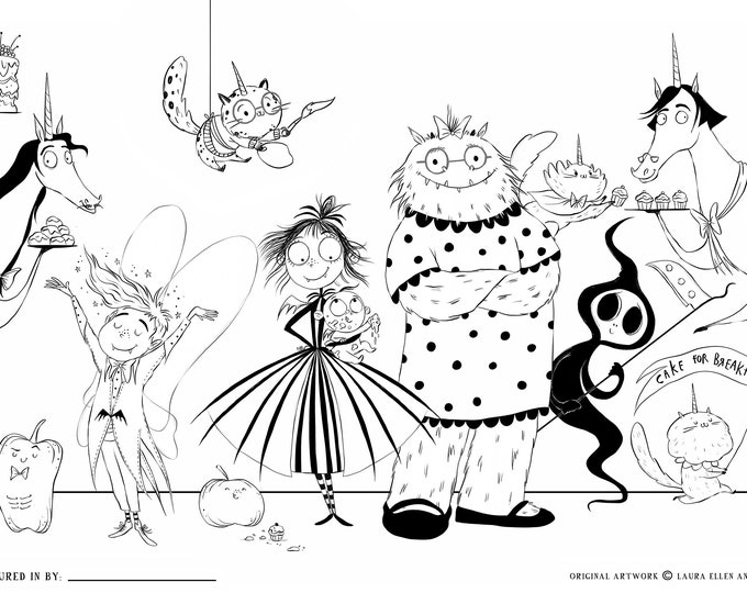 Amelia Fang Bundle of 5 X Printable Colouring Sheets, Instant Download ... Amelia Fang Bundle of 5 X Printable Colouring Sheets, Instant Download ...