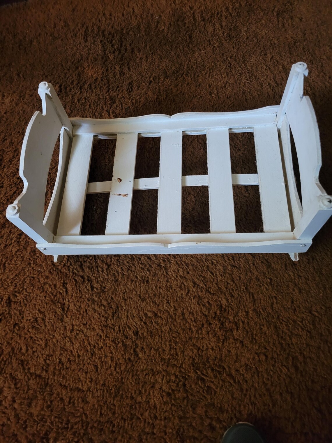 Vintage Wood Doll Cradle - Etsy