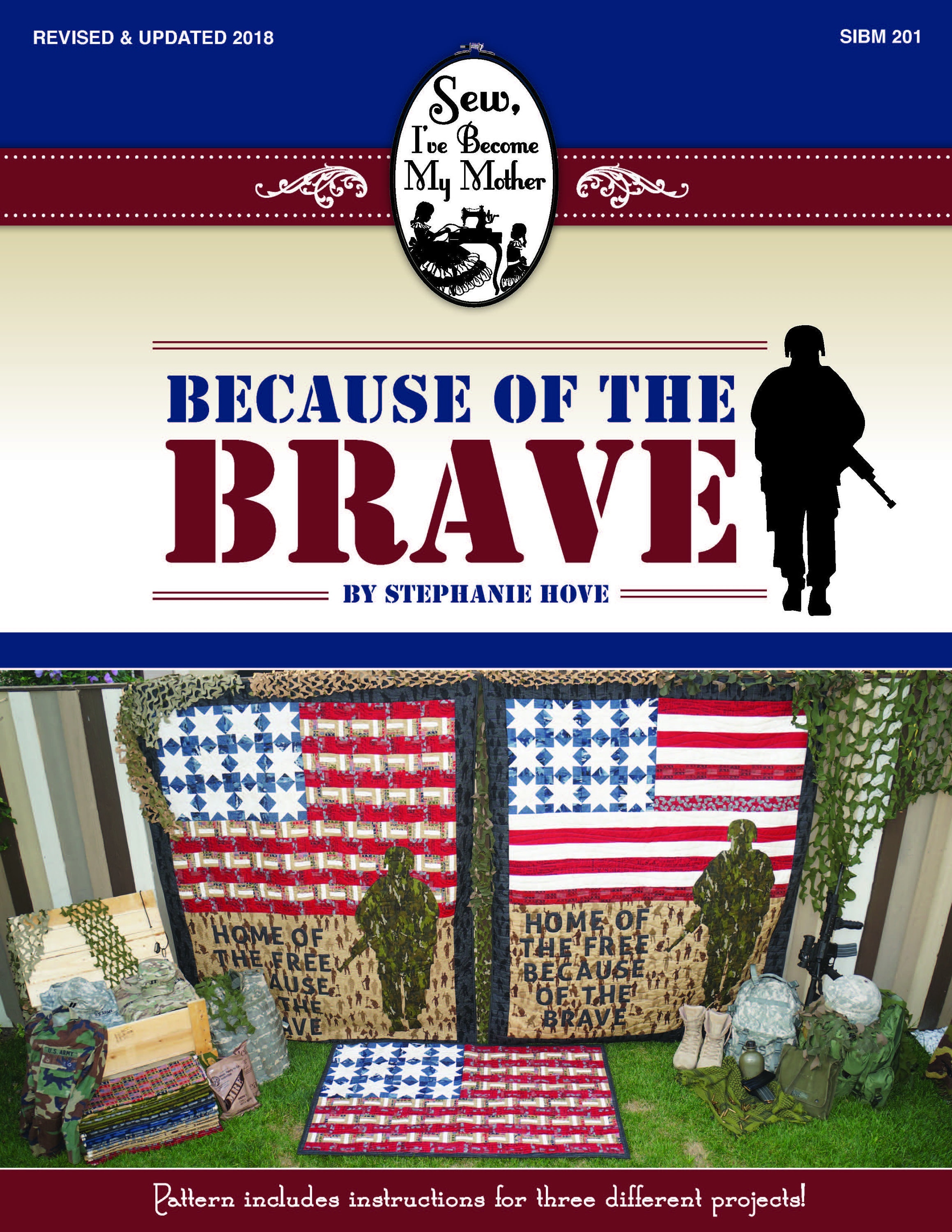 Because of the Brave APPLIQUÉ PACKET by Sew, I've Become My Mother - Etsy