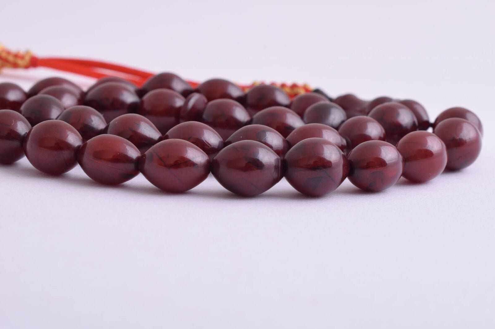 Antique Faturan Bakelite Islamic Prayer Beads-worry Beads-cherry Amber ...