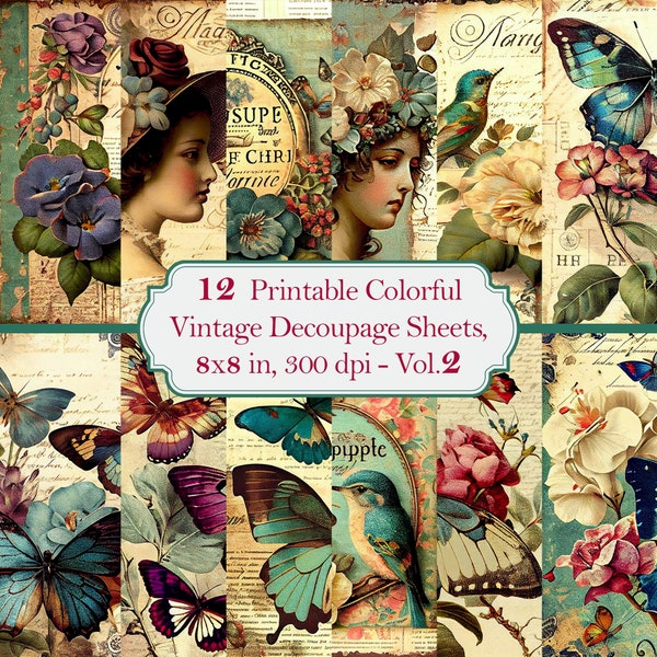 Decoupage Papers - Etsy