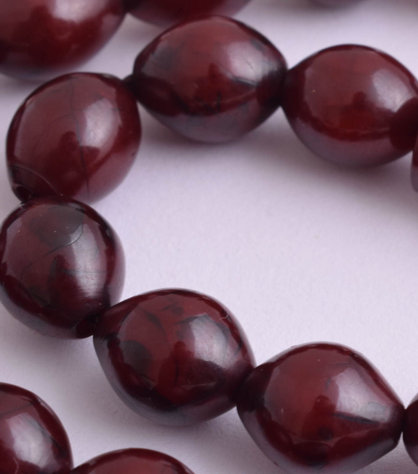 Antique Faturan Bakelite Islamic Prayer Beads-worry Beads-cherry Amber ...