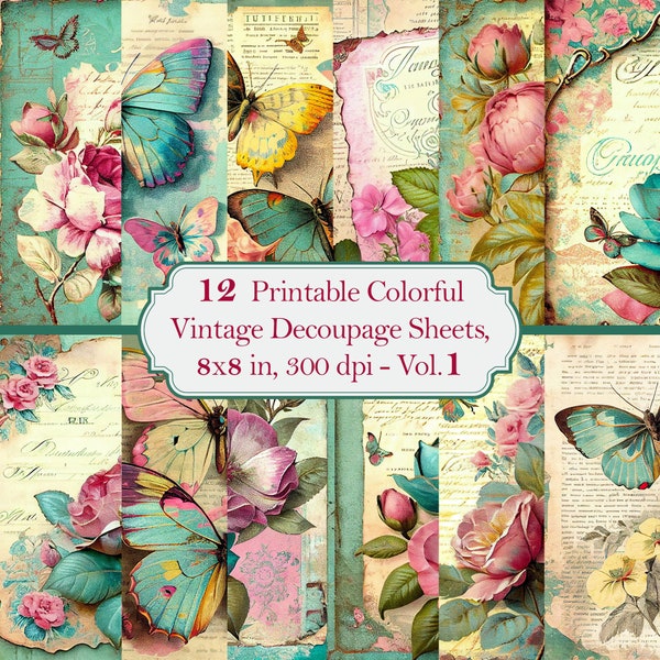 Vintage Decoupage - Etsy