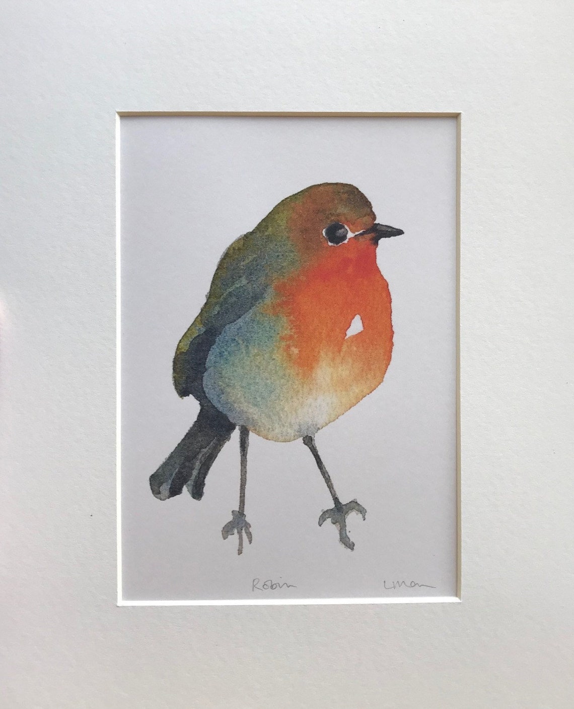 Cute Robin Bird Cute Robin Art Robin Painting Robin Print Cute Bird ...