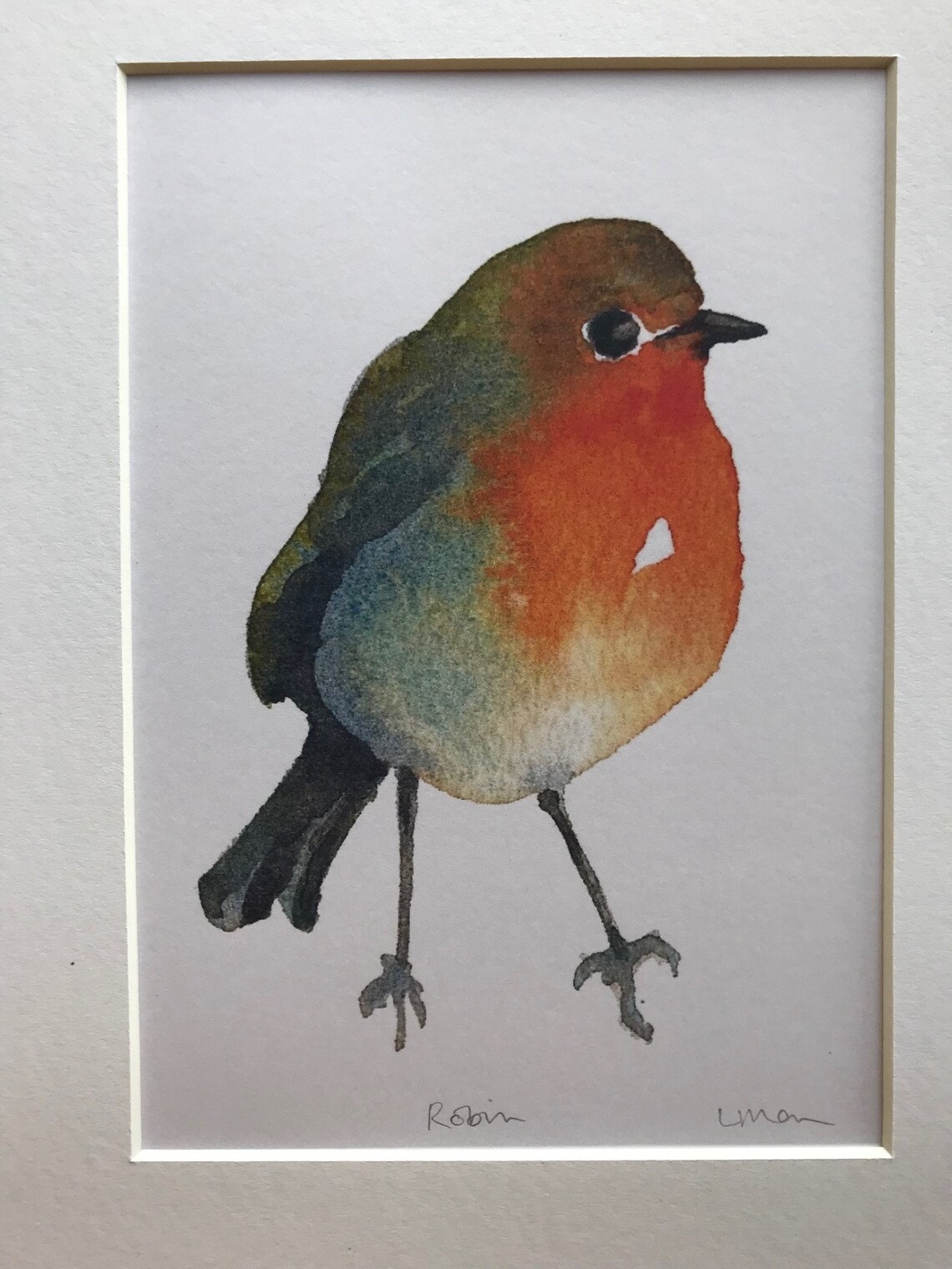 Cute Robin Bird Cute Robin Art Robin Painting Robin Print Cute Bird ...