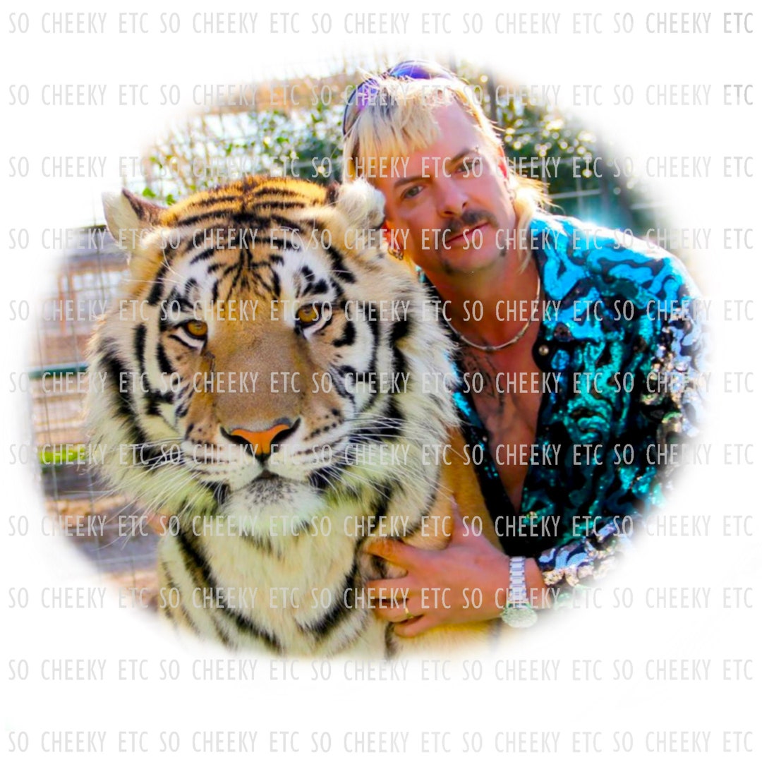 Buy Joe Exotic and Tiger Fade Out PNG JPG Online in India - Etsy