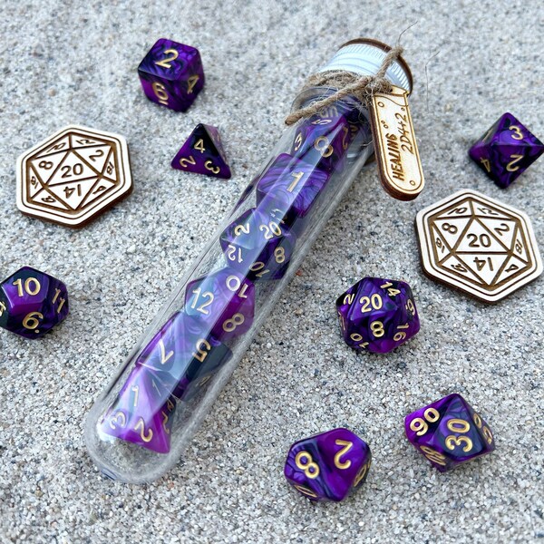 Purple Dice Set - Etsy