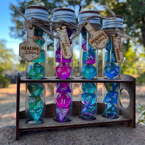 Dnd Dice Display Rack Dice Potion Flask Display D&D - Etsy