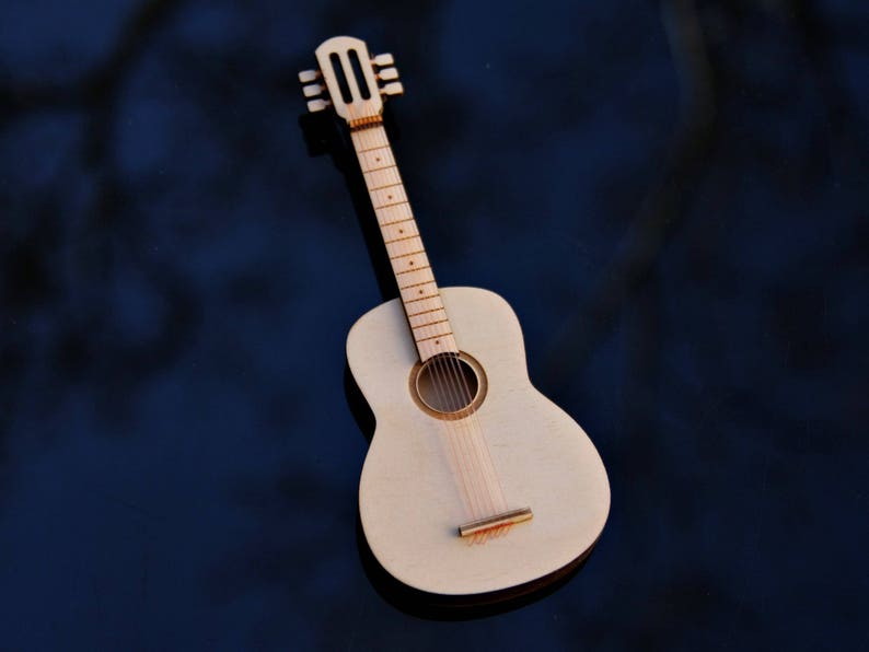 Miniature Acoustic Guitar With Strings Mini Classic Country - Etsy