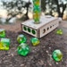 Dnd 7 Dice Set in Potion Flask, "portal Fluid" Green Yellow D&D ...