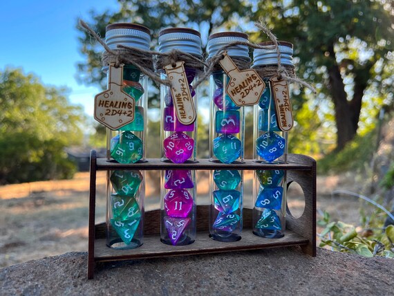 Dnd Dice Display Rack Dice Potion Flask Display D&D - Etsy
