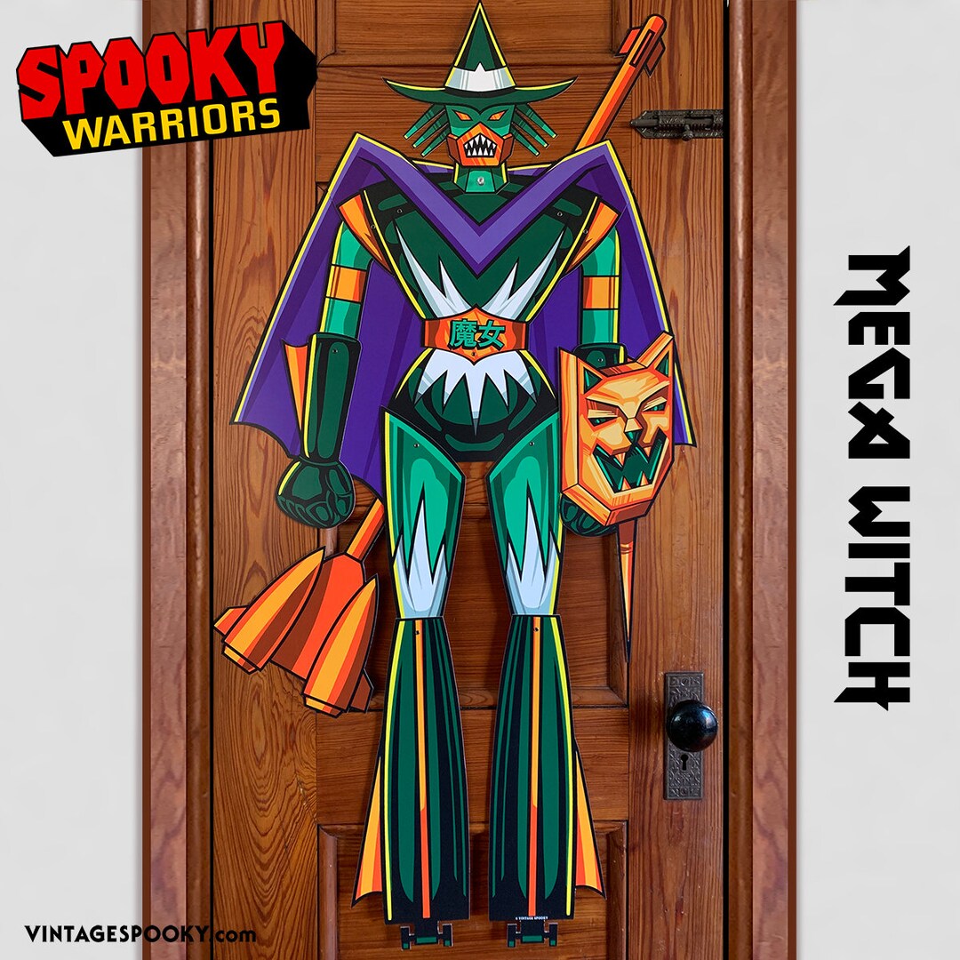 Mega Witch Jointed Die Cut Decoration - Etsy