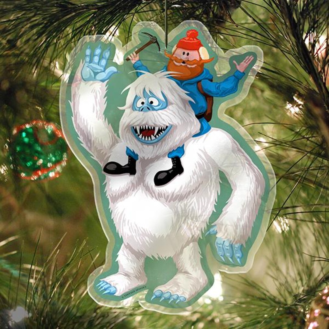 Bumble Christmas Ornament – Vintage Snow Monster Decor – Laminated ...