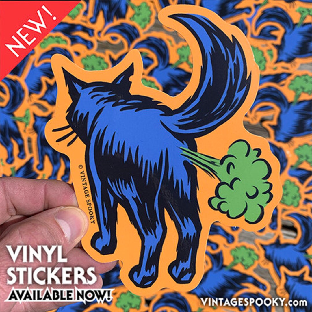 Smelly Cat Weather Proof Vinyl Sticker - Etsy