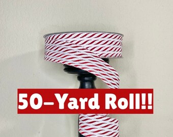 50 Yard Roll Spool 1.5 Inch Pastel Lavender With Lavender Striped ...