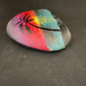 Tropical Sunset River Rock - Etsy