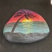 Tropical Sunset River Rock - Etsy