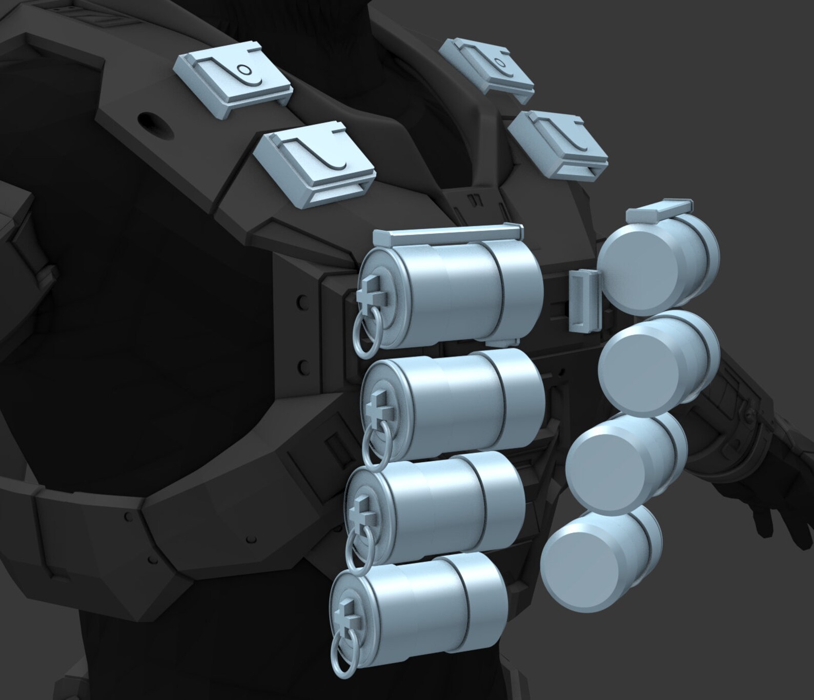 Modular Reach Assault/sapper Chestplate Wearable 3D Print File | Etsy