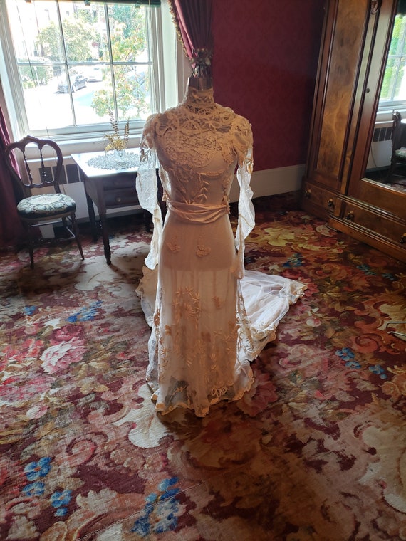 1915 Lace Wedding Dress | Etsy