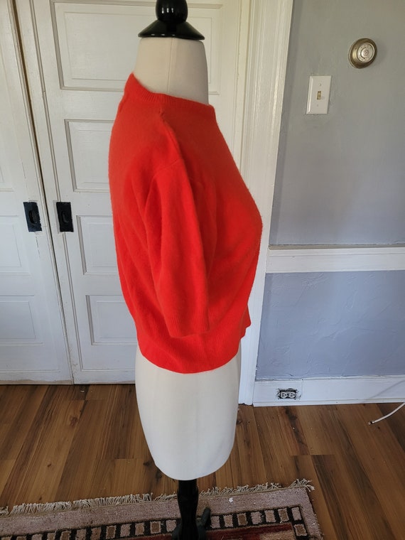 1950s/60s Joyce Lane Bright Red Cropped Sweater - Gem