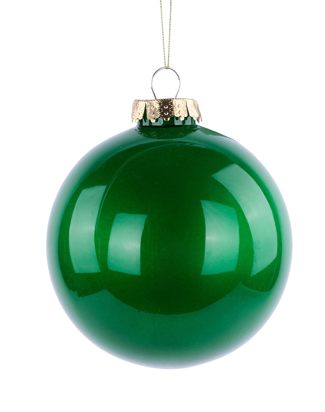 Emerald Green Ornaments for Wreaths, Swags and Garlands |100mm Glass ...