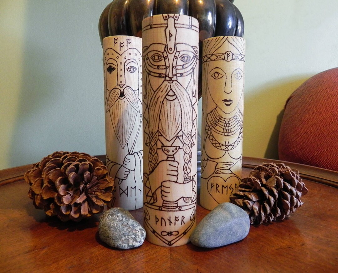 Thunor / Thórr Mini God Post (idol) - Etsy