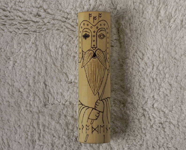 Wōden / Óðinn Mini God Post Ídolo - Etsy España