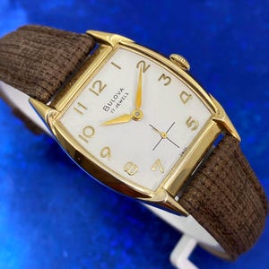 Vintage 1959 Mans BULOVA L9 RUXTON Stunning Silver Dial Fully Serviced ...