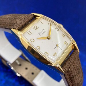 Vintage 1959 Mans BULOVA L9 RUXTON Stunning Silver Dial Fully Serviced ...