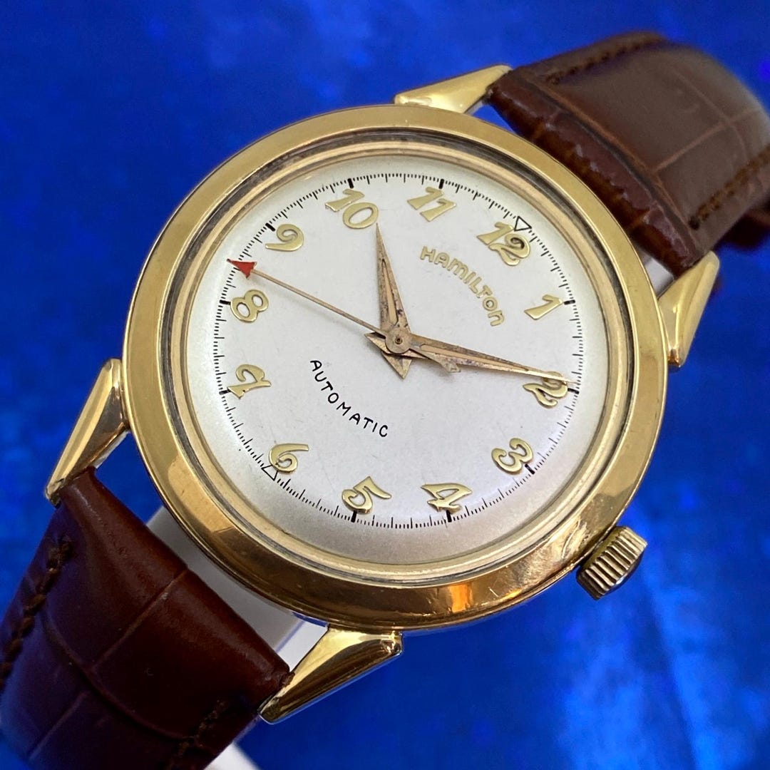 Vintage 1950s Mans HAMILTON K-451 Automatic Stunning Dial Serviced ...