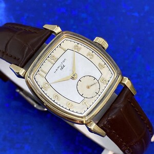 Vintage 1949 Mans HAMILTON BELDON Stunning Two Tone Dial Serviced ...