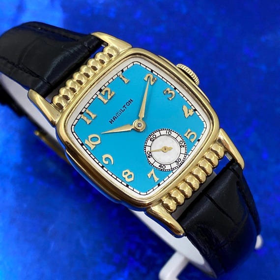 Vintage 1937 Man’s HAMILTON ROLAND Stunning Tiffany D… - Gem