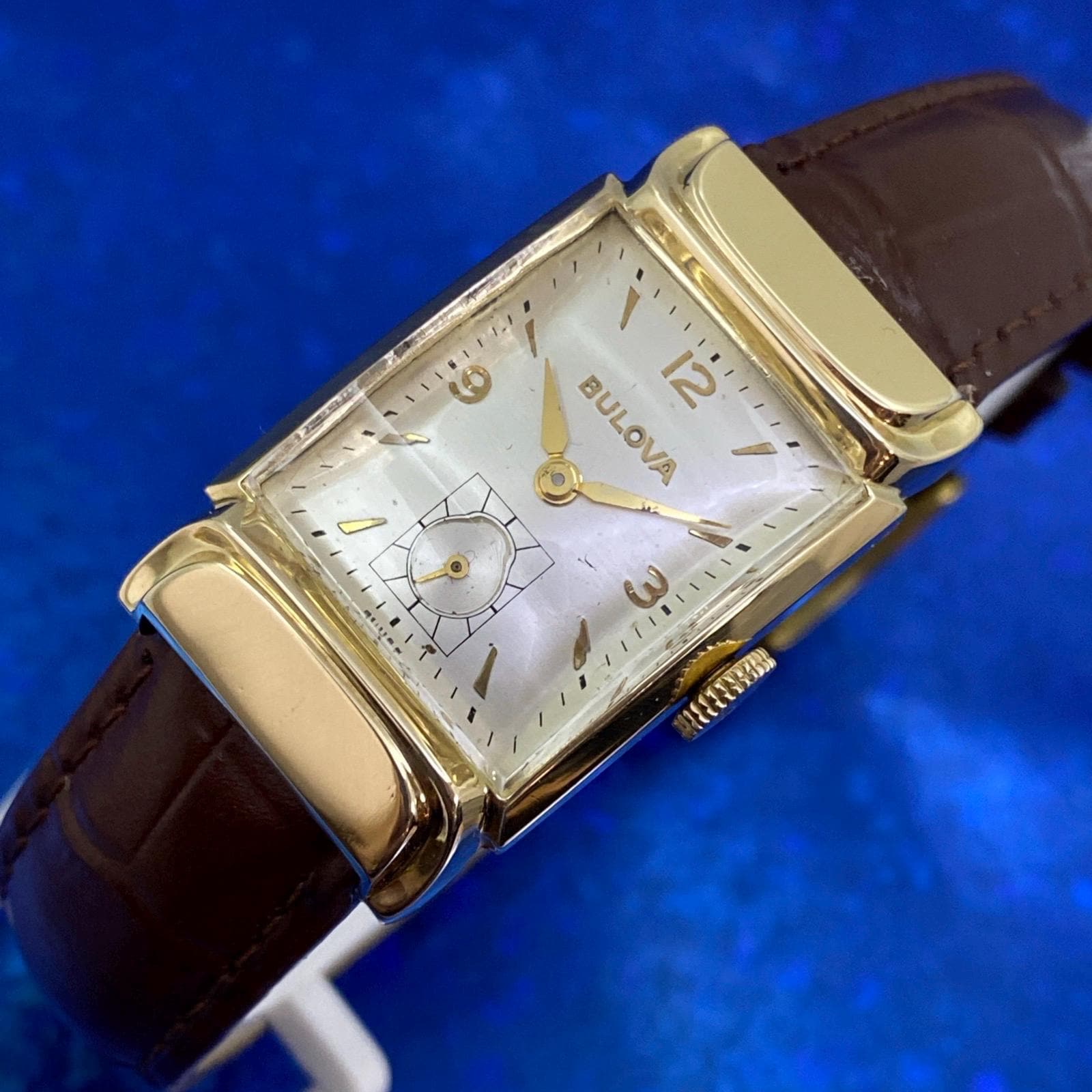 Vintage 1951 Man’s BULOVA Fancy Case Hooded Lugs Dial Fully Serviced ...