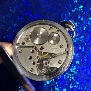 Vintage Pocket Watch EDOX Stunning Dial, Manuel Wind, Serviced W ...