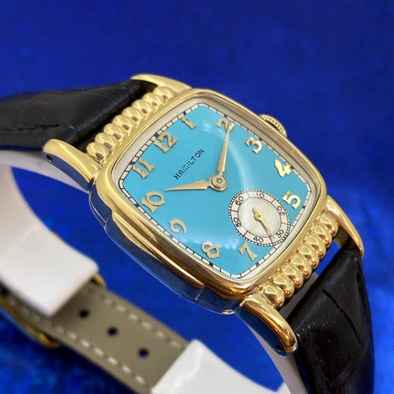 Vintage 1937 Man’s HAMILTON ROLAND Stunning Tiffany D… - Gem