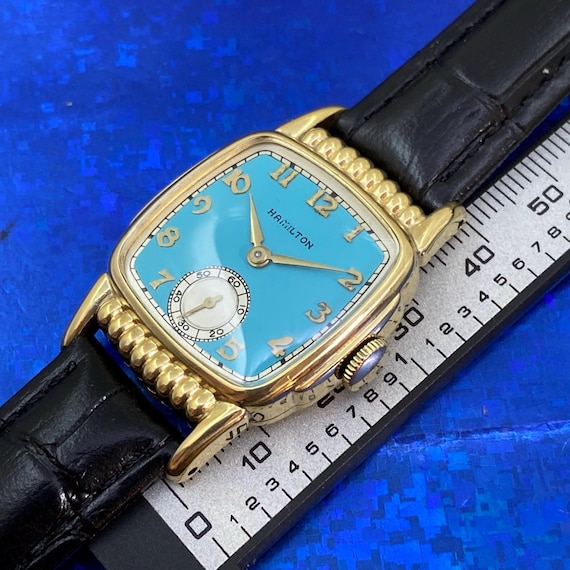 Vintage 1937 Man’s HAMILTON ROLAND Stunning Tiffany D… - Gem