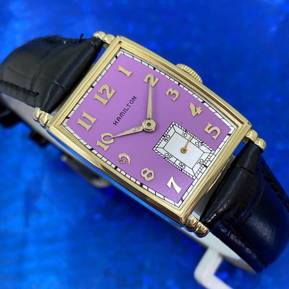 Vintage 1941 Man’s HAMILTON MYRON Stunning Purple Dia… - Gem