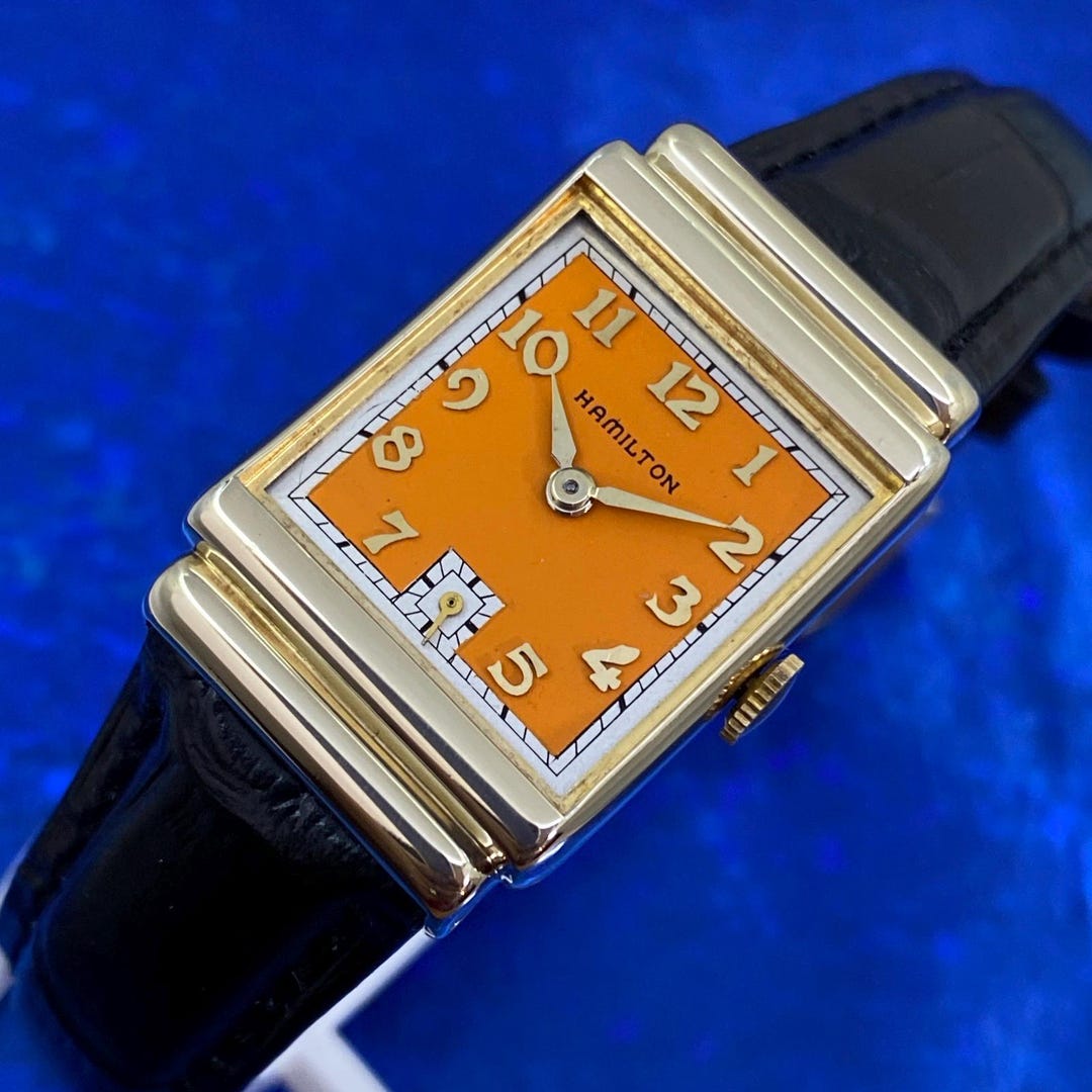 Vintage 1941 Man’s HAMILTON HAYDEN Hooded Lugs Stunning Dial Serviced ...