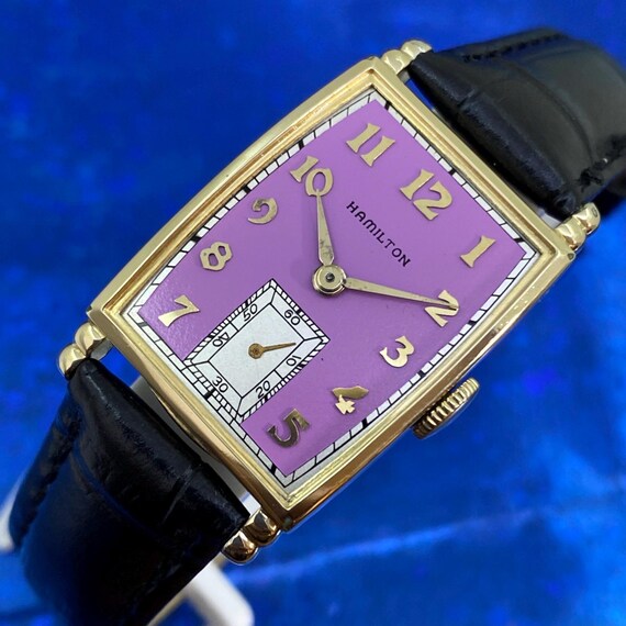 Vintage 1941 Man’s HAMILTON MYRON Stunning Purple Dia… - Gem