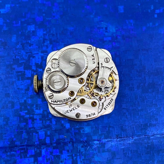 Vintage 1937 Man’s HAMILTON ROLAND Stunning Tiffany D… - Gem
