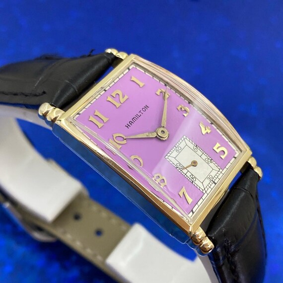 Vintage 1941 Man’s HAMILTON MYRON Stunning Purple Dia… - Gem