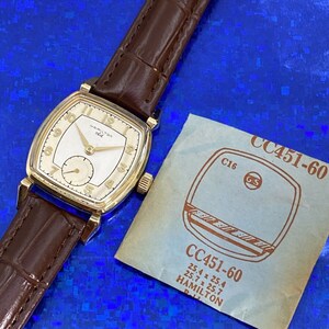Vintage 1949 Mans HAMILTON BELDON Stunning Two Tone Dial Serviced ...