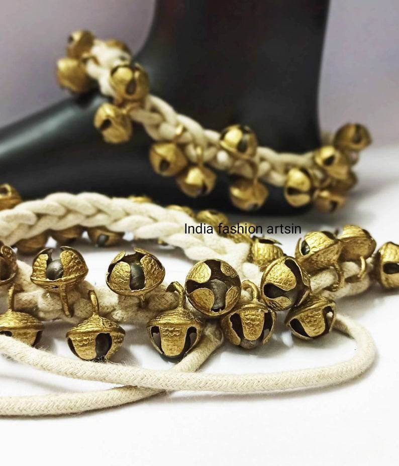 Musical Anklets/dancing Brass Ghungroo Anklets/dancing Ankle - Etsy