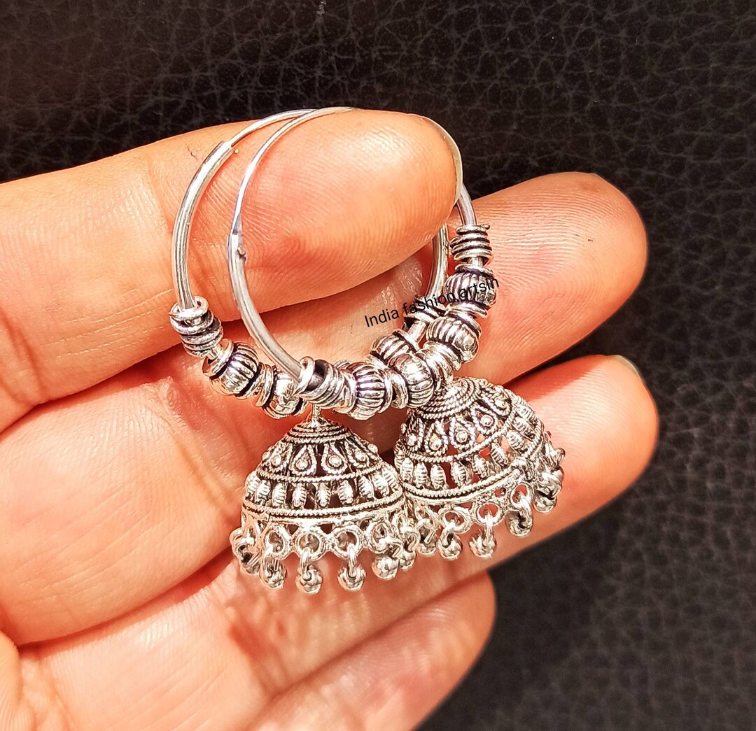 Handmade Indian Jhumki Earrings: Ethnic Chandbali Jewelry - Etsy