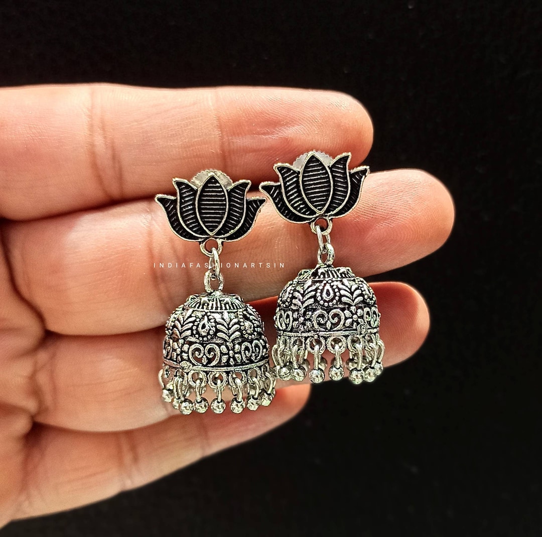 Latest Ethnic Jhumkas Earrings/ Traditional Jhumka Earrings/ Handmade ...