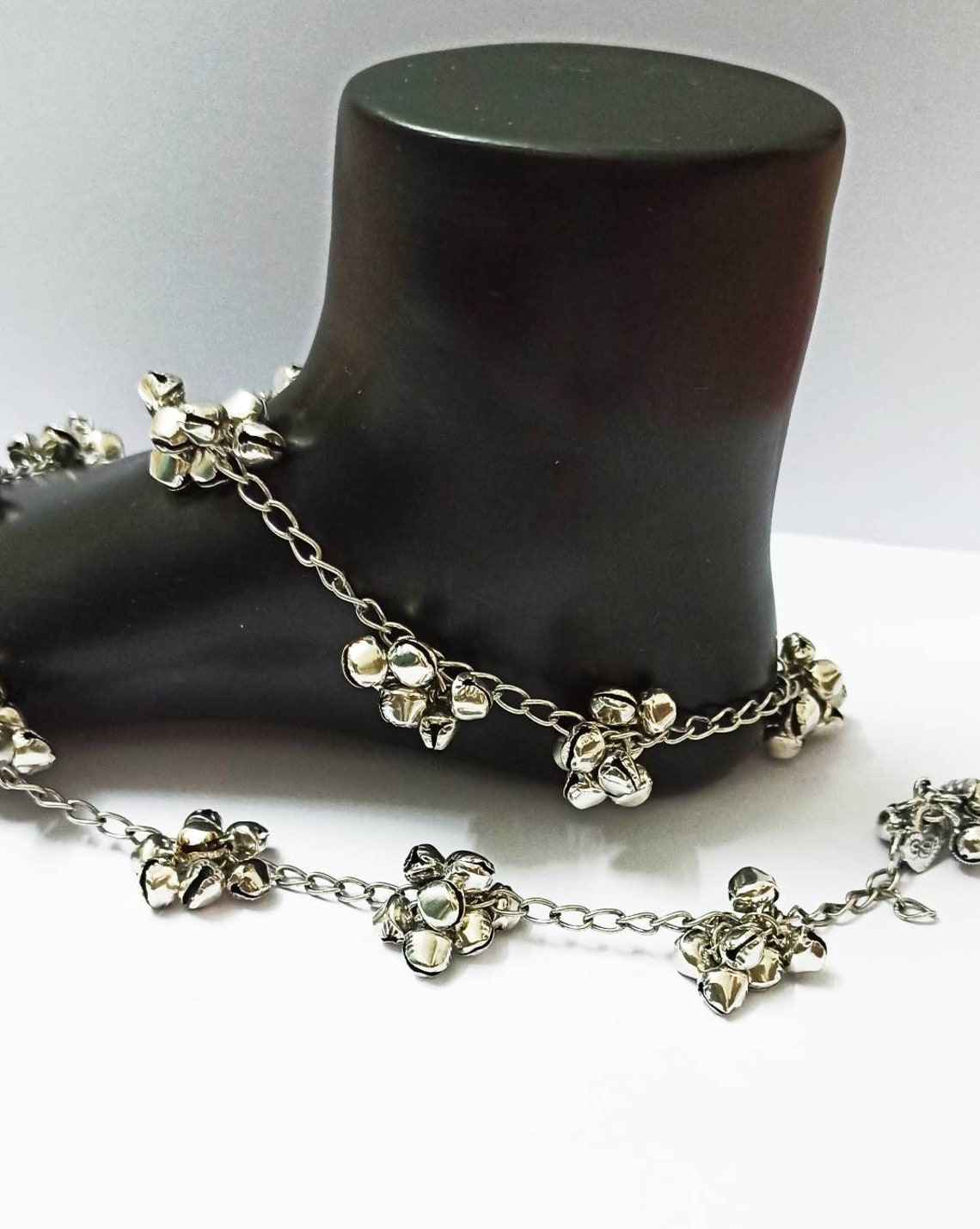 Oxidized Anklets Feet Bracelet Ankle Chain Noisy Sounds | Etsy