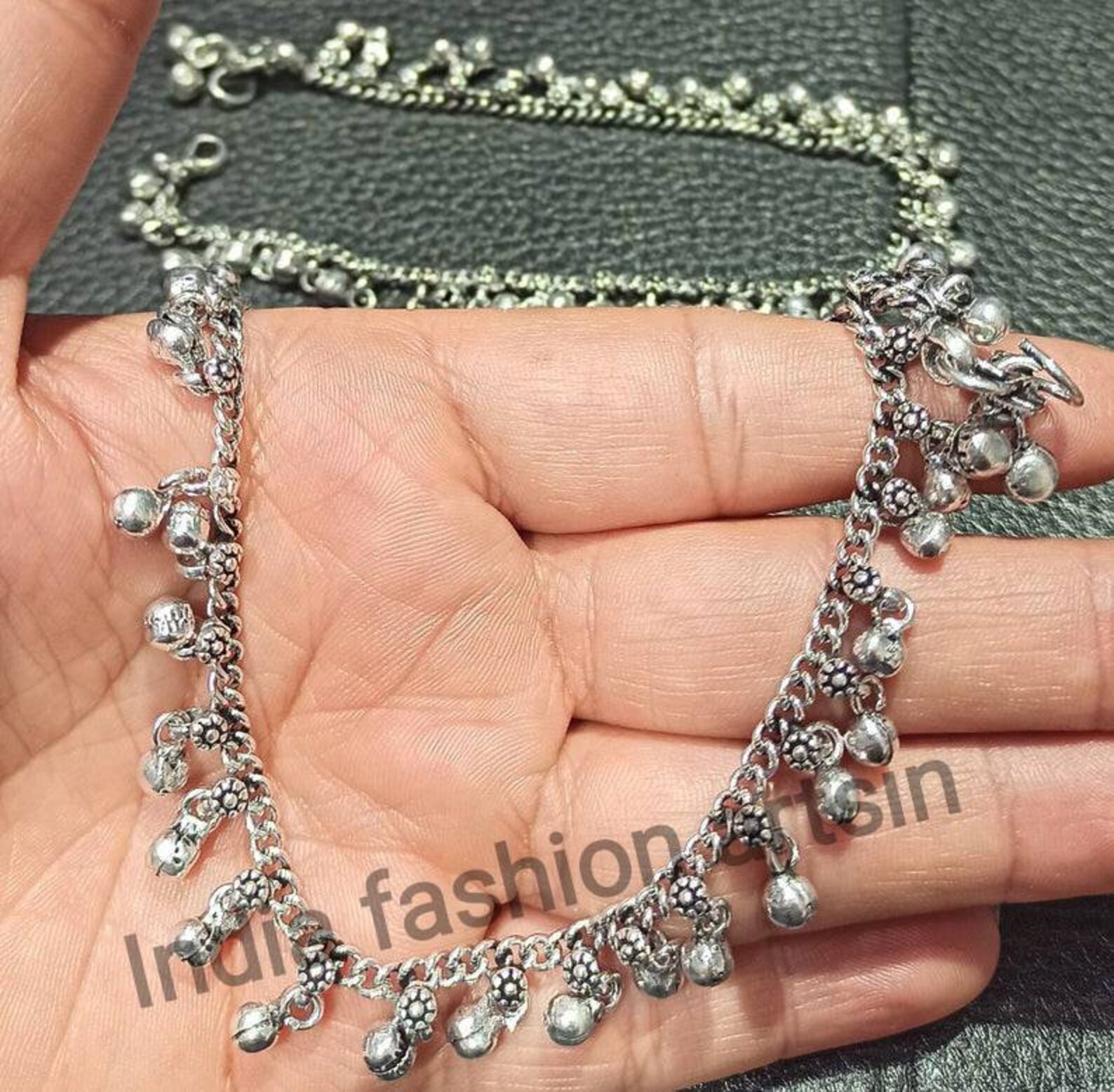 Trendy Indian Oxidized Anklets Feet Bracelet Ankle Chain - Etsy