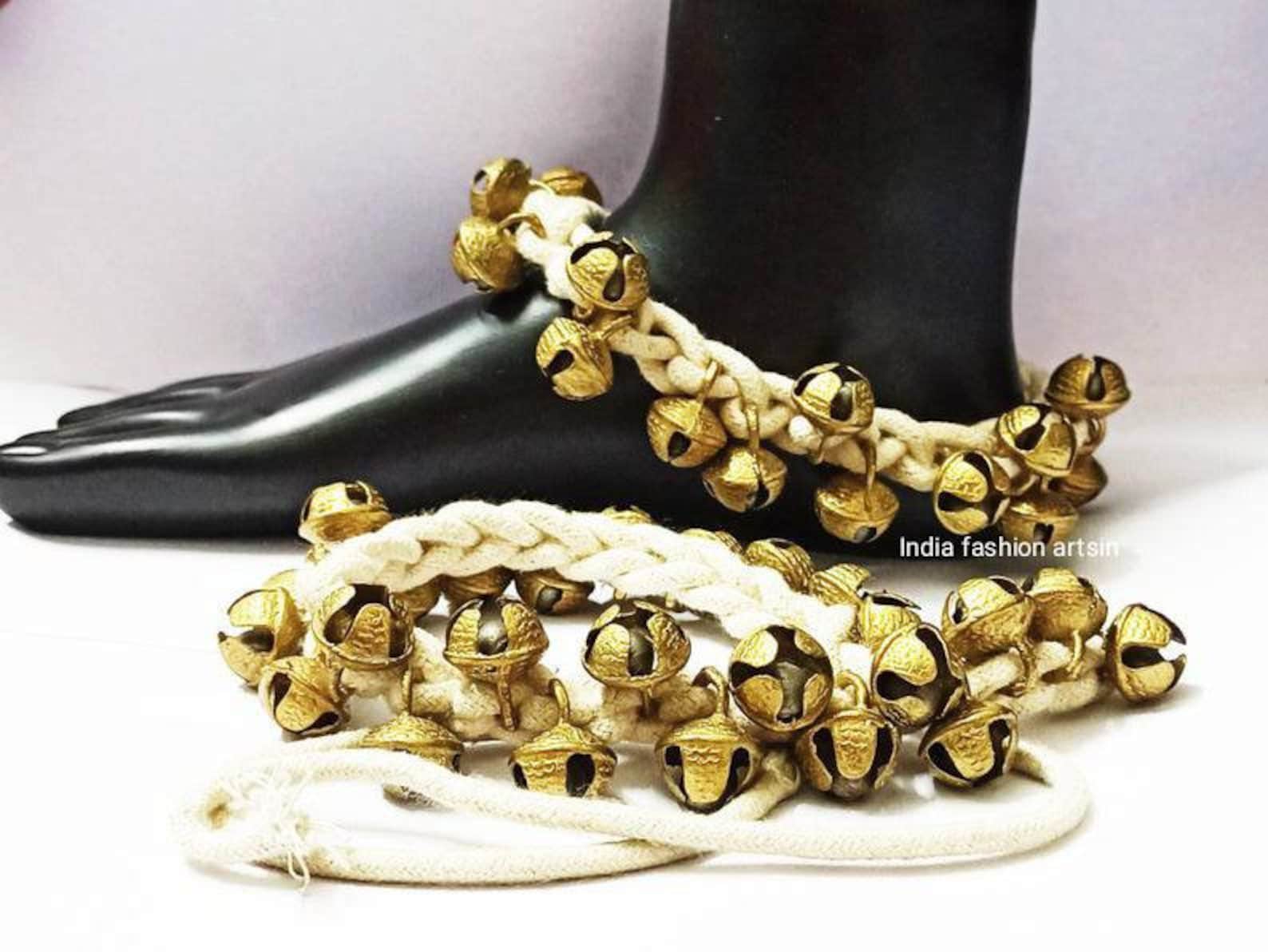 Musical Anklets/dancing Brass Ghungroo Anklets/dancing Ankle - Etsy