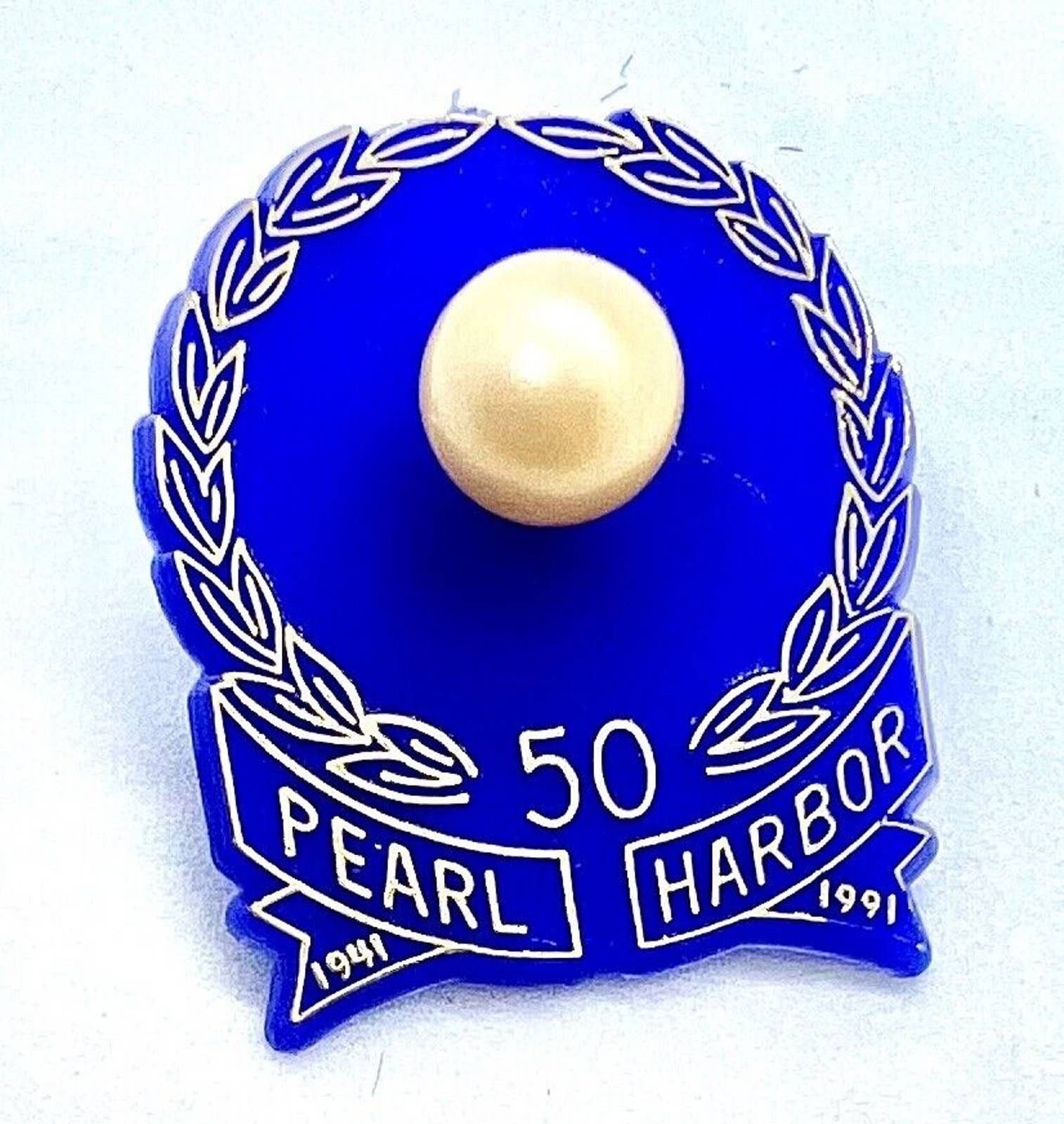 Vintage Remember Pearl Harbor Pin 50th Anniversary War - Etsy