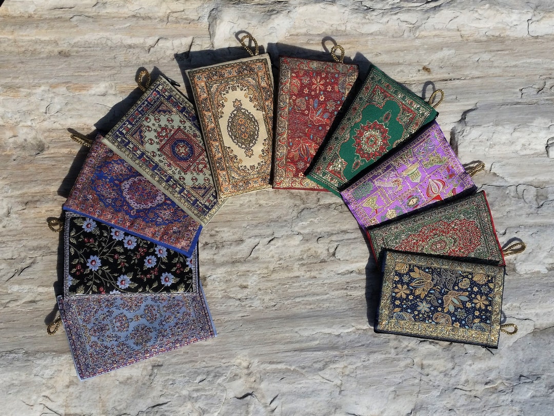 Ethnic Boho Wallet / Unique Clutch Zippered / Tribal Native Vegan ...